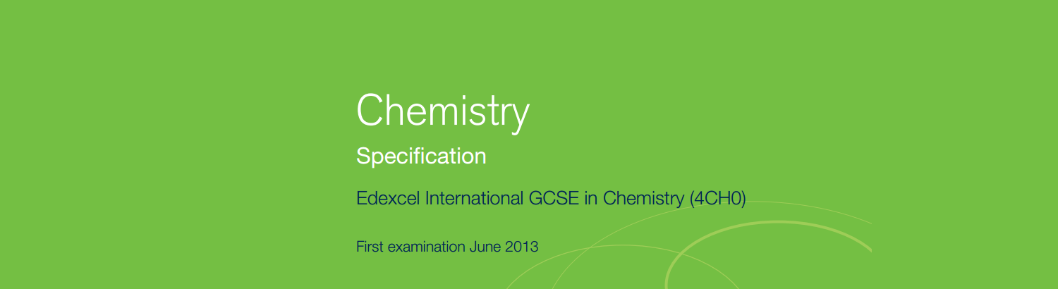 Edexcel iGCSE Chemistry - TutorMyself Chemistry