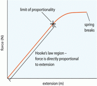 1.23 know the the initial linear region of a force-extension graph is ...